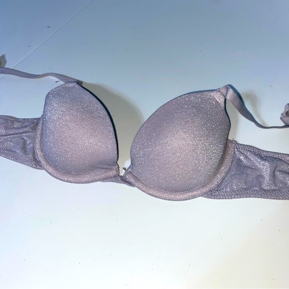 flirtitude | Intimates & Sleepwear | Lavender Metallic Sparkly Bra 32a ...